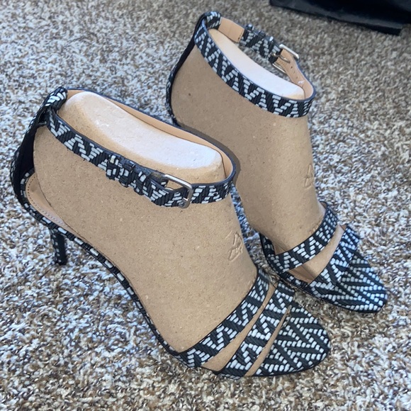 J. Crew | Shoes | J Crew Stiletto Strappy Heels Mosaic Tile 8 | Poshmark